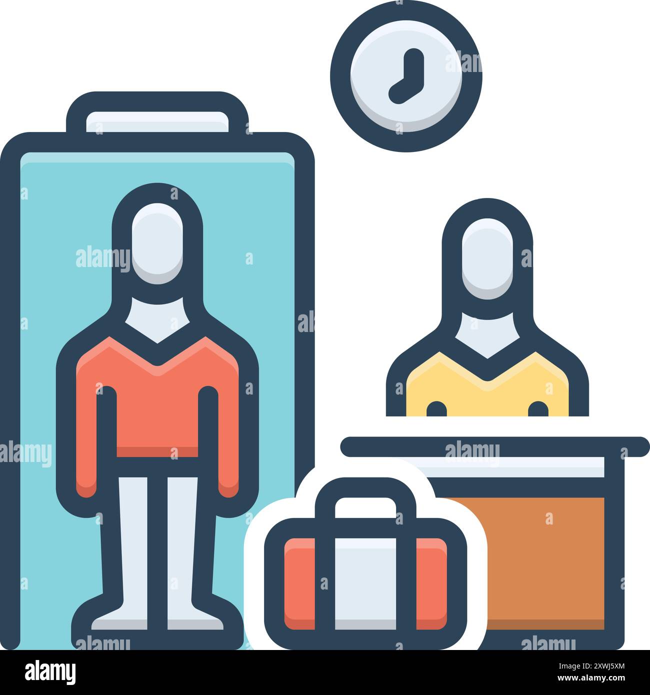 Customer check in Cut Out Stock Images & Pictures - Alamy