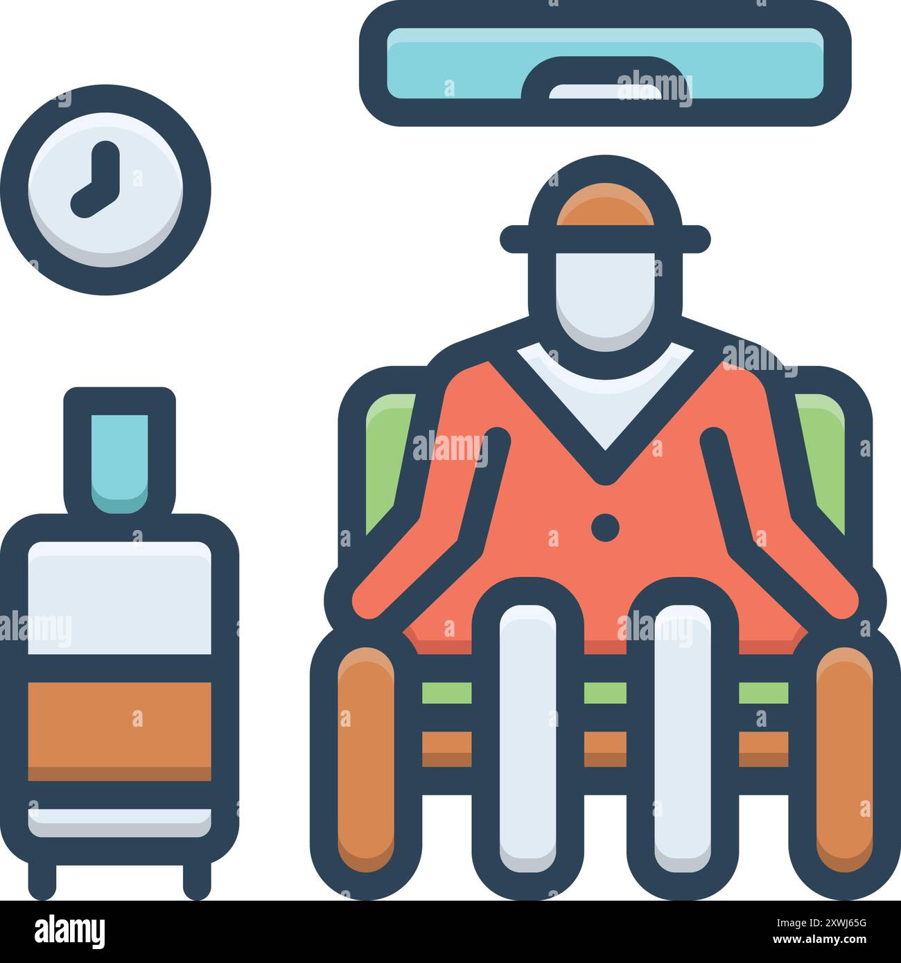 Waiting relaxation Stock Vector Images - Alamy