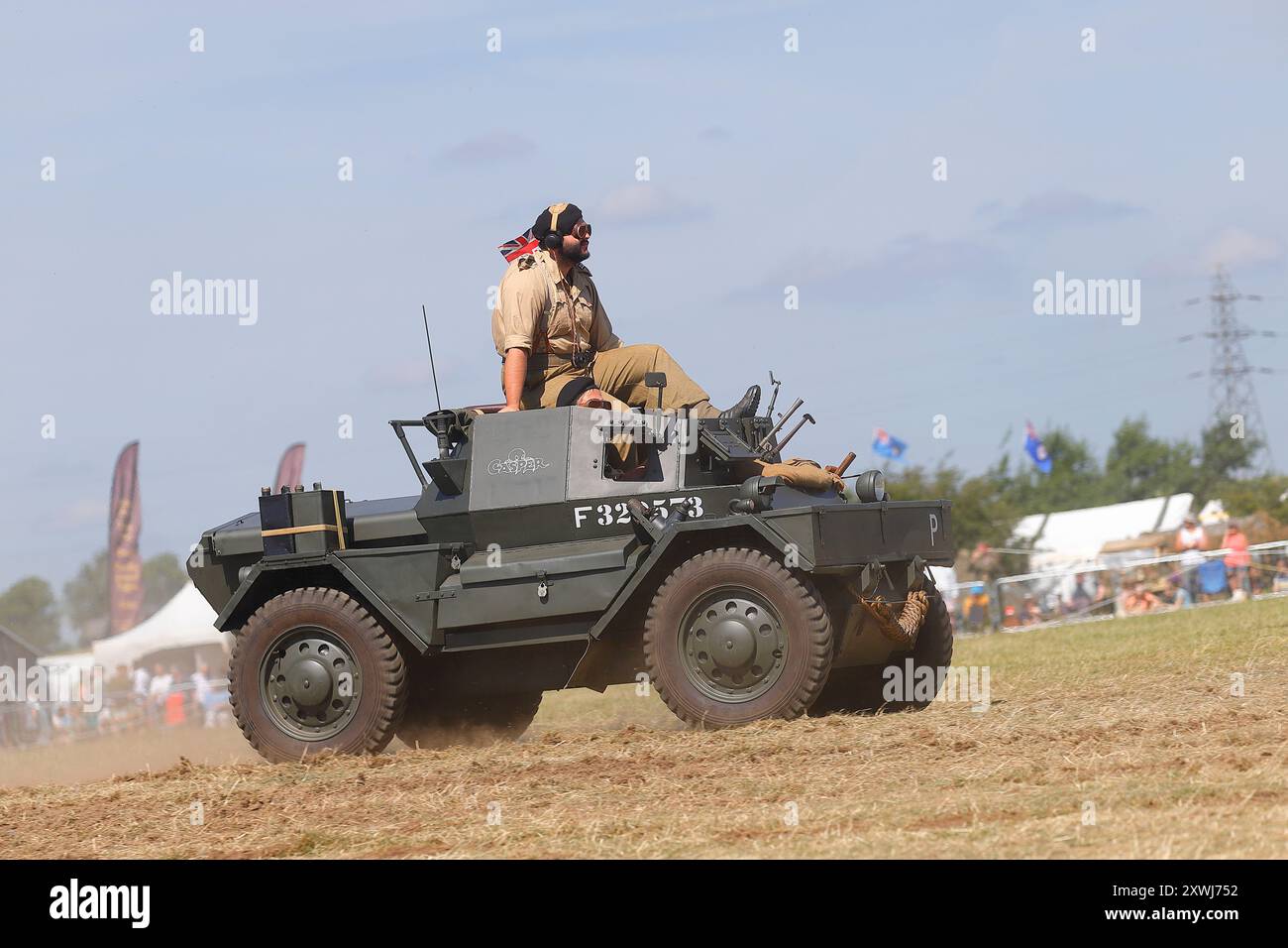 Damiler Dingo F329573 scout car on parade at Yorkshire Wartime ...