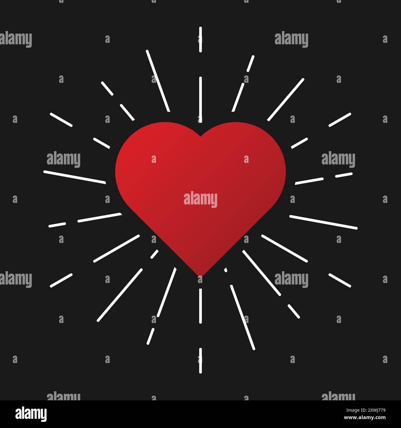 Simple heart or love silhouette Stock Vector Image & Art - Alamy