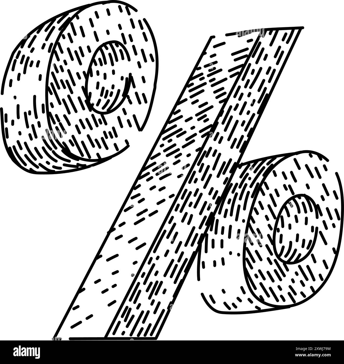 finance percentage sign sketch hand drawn vector Stock Vector Image & Art - Alamy