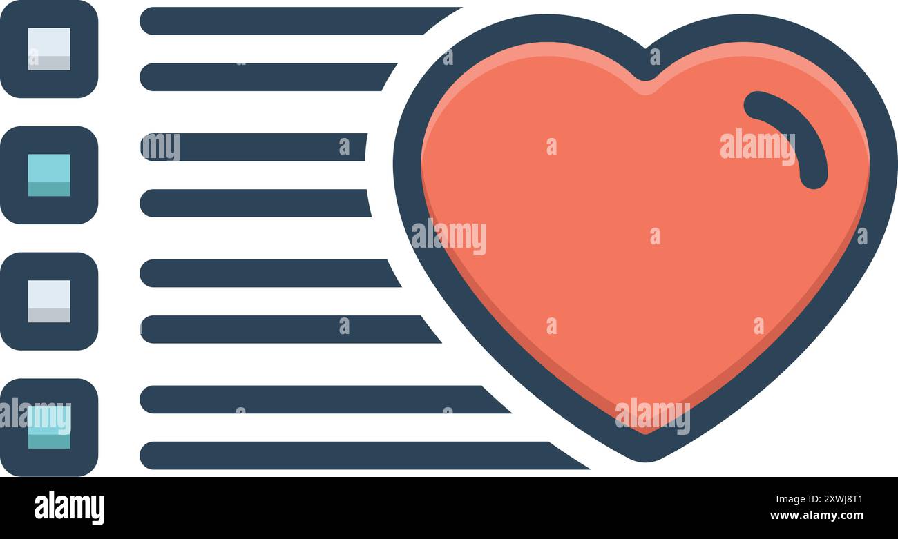 Icon for wish list, comment Stock Vector Image & Art - Alamy