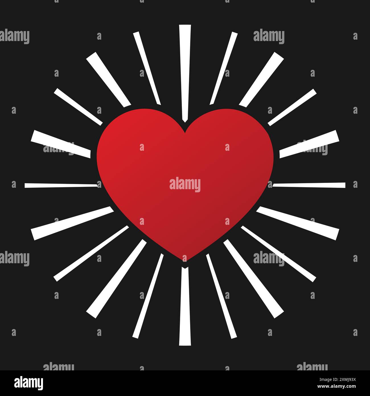Shining heart symbol vector hi-res stock photography and images - Alamy