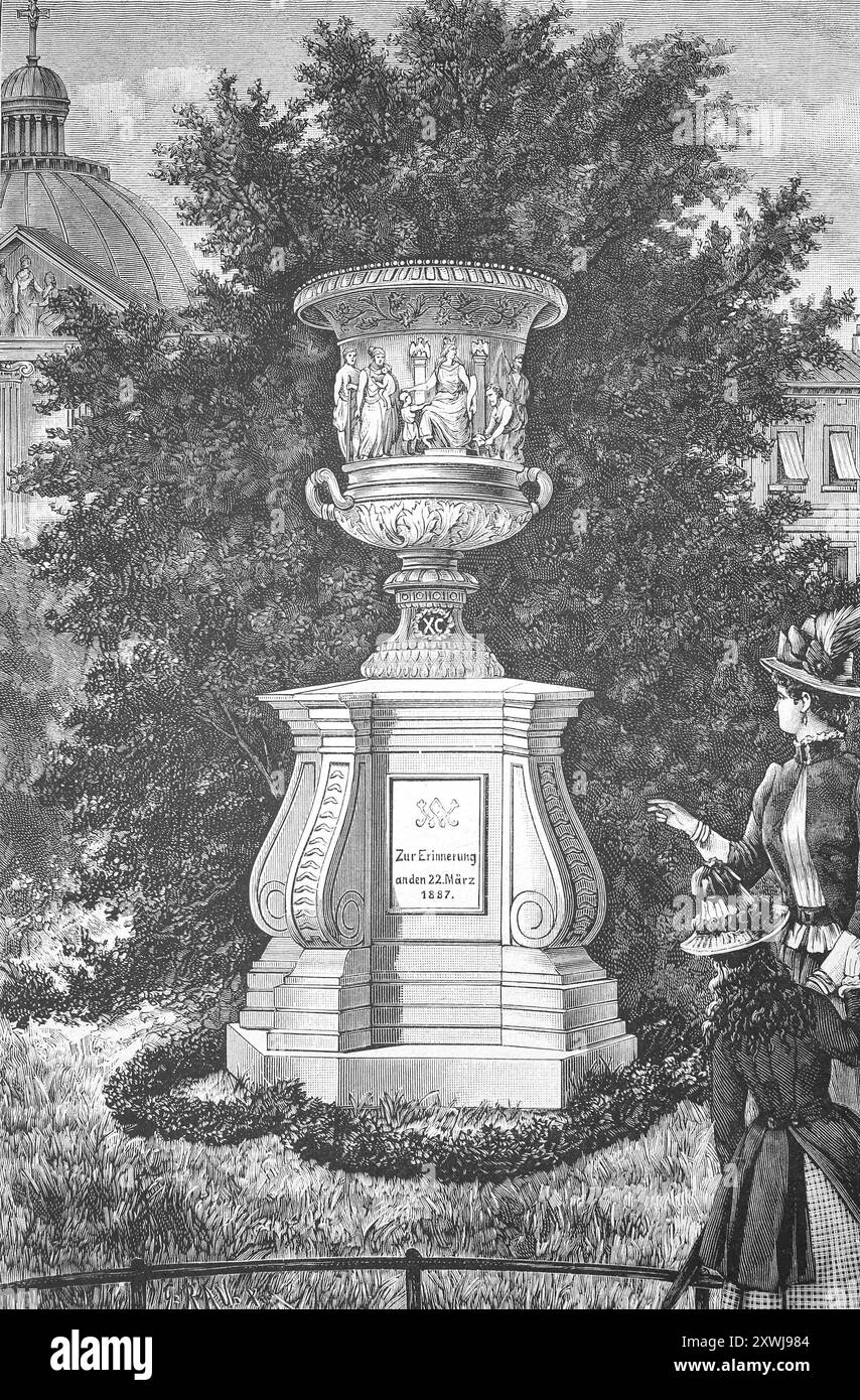 The Imperial Vase in memory of March 22, 1887 on the Opera Square in ...