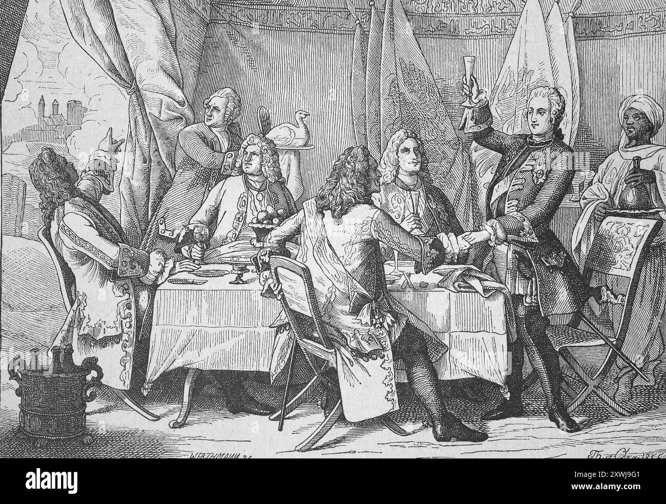 "Crown Prince Frederick of Prussia in the camp of Prince Eugene Franz ...