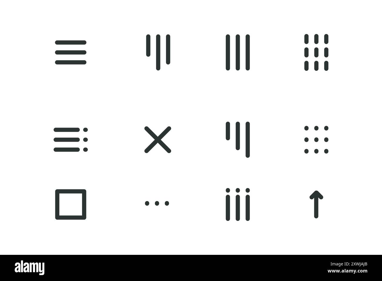 Hamburger Interface Menu Simple Line Minimal Ui Popup Burger Template Navigation Icon