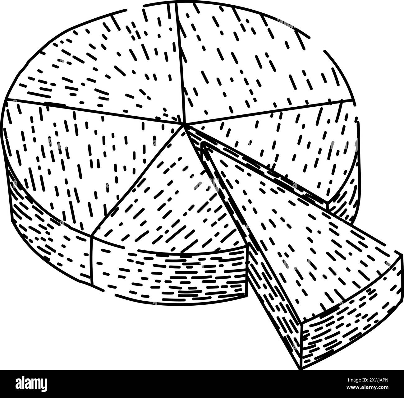 Visualization pie chart sketch hi-res stock photography and images - Alamy