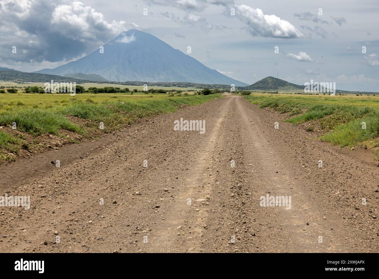 Ol Doinyo Lengai volcano, "The Mountain of God", active volcano, Natron ...
