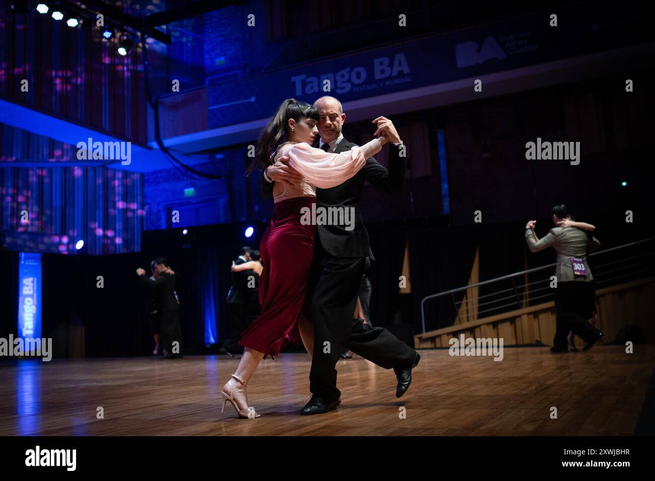Buenos Aires, Argentina. 19th Aug, 2024. Contestants perform tango ...