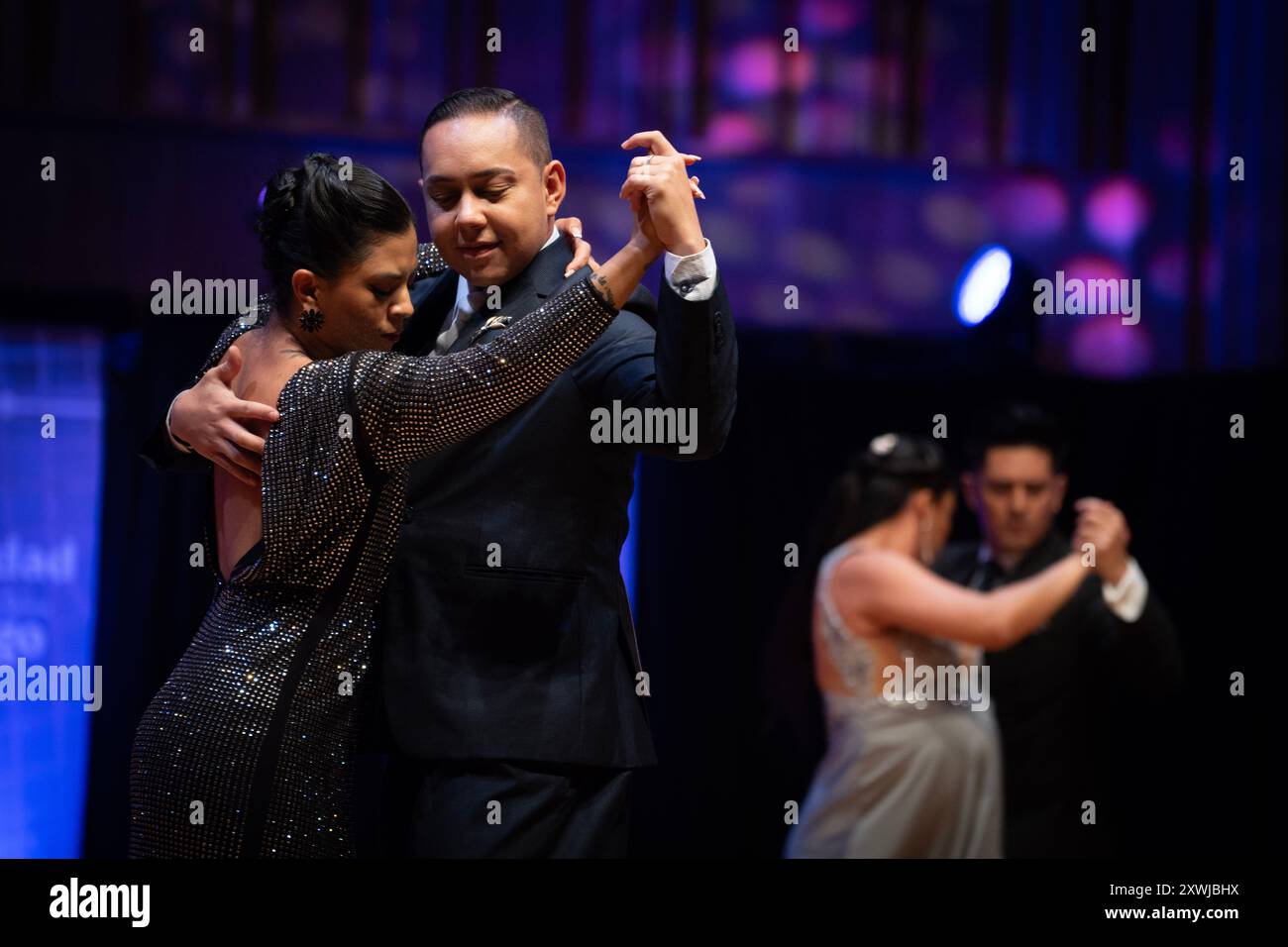 Buenos Aires, Argentina. 19th Aug, 2024. Contestants perform tango ...
