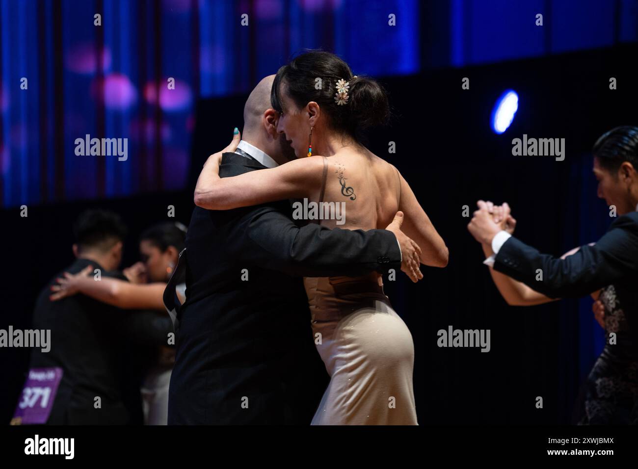 Buenos Aires, Argentina. 19th Aug, 2024. Contestants perform tango ...