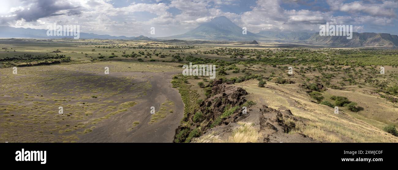 View from Baboon Hill, with Ol Doinyo Lengai volcano, "The Mountain of ...