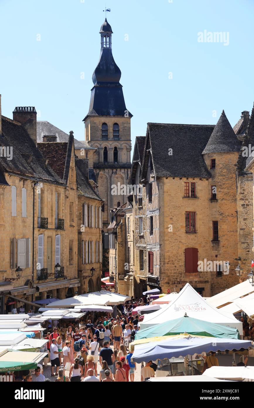 Sarlat small medieval town capital of the Périgord Noir in the ...