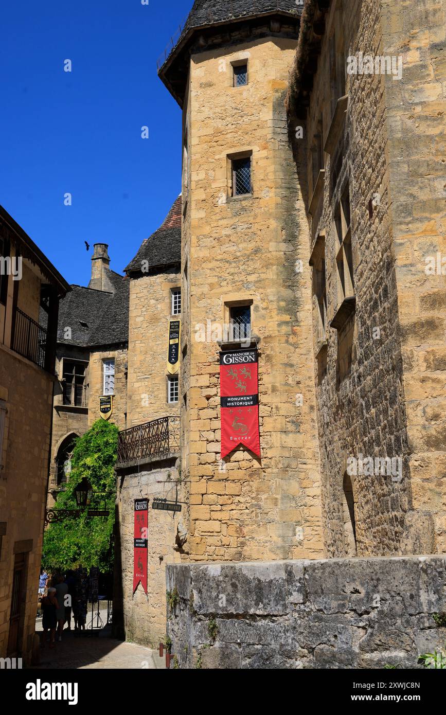 Sarlat small medieval town capital of the Périgord Noir in the ...