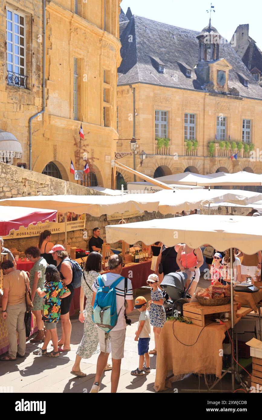 Sarlat small medieval town capital of the Périgord Noir in the ...