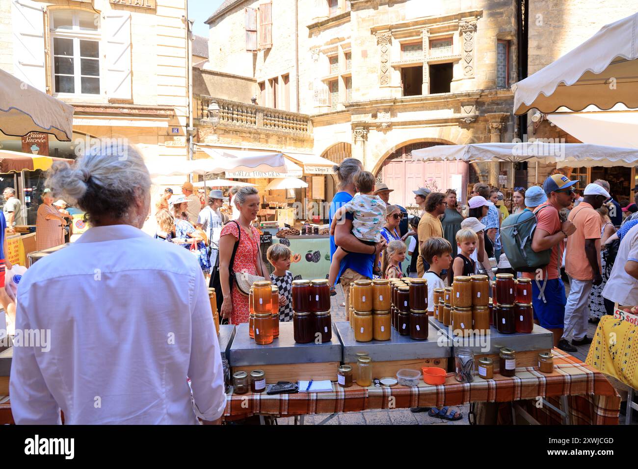Sarlat small medieval town capital of the Périgord Noir in the southwest of France. History ...