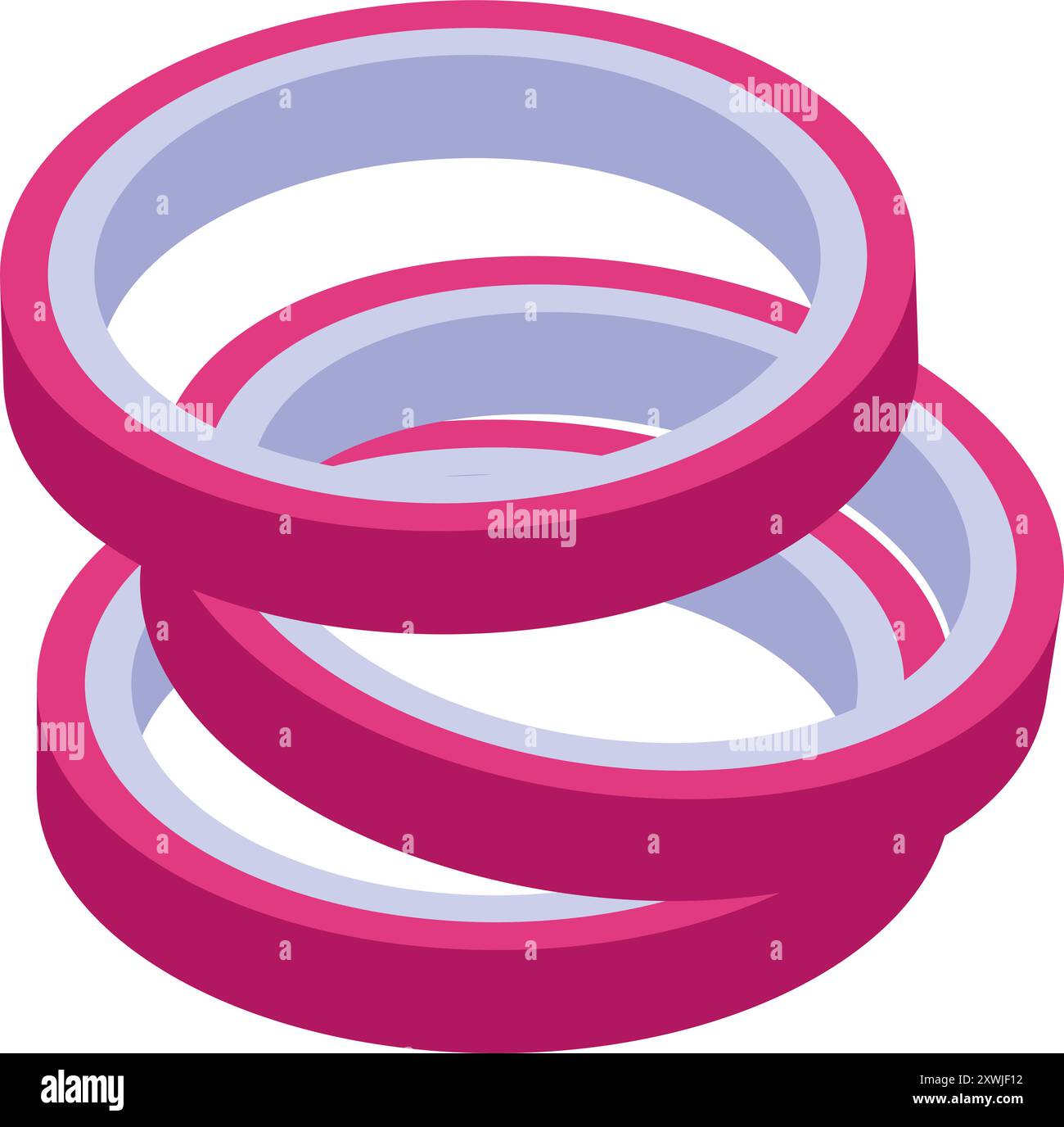 Red onion rings close Stock Vector Images - Alamy