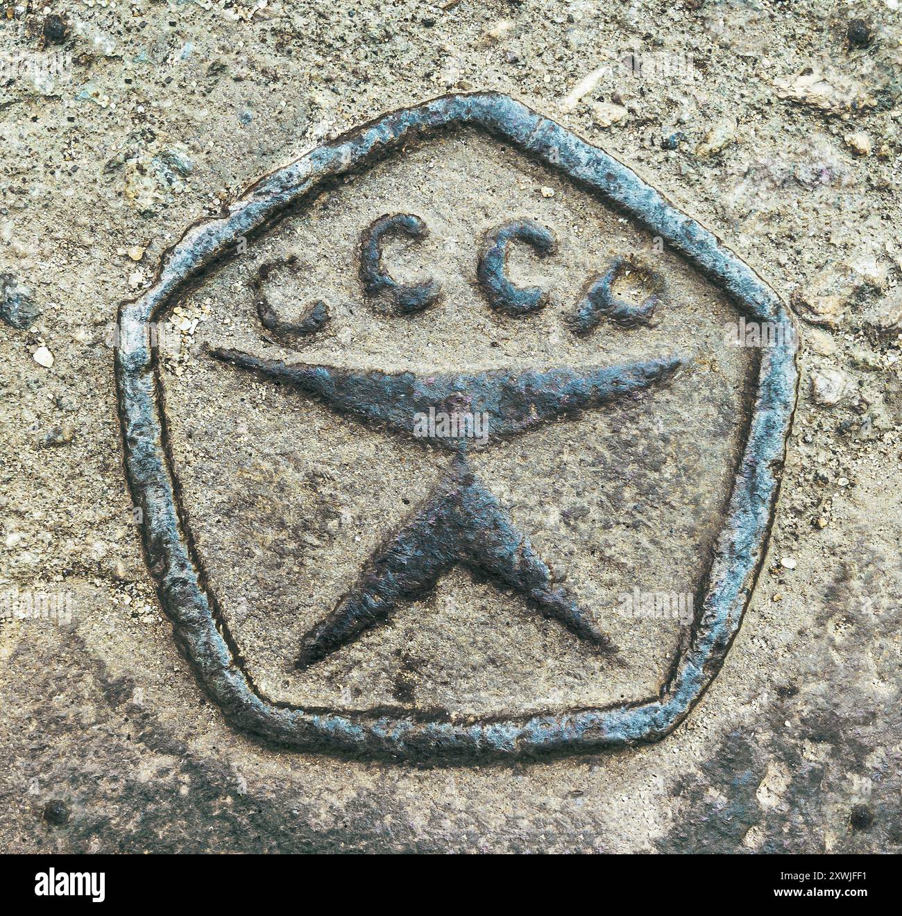 Ussr quality mark on a grunge background Stock Photo - Alamy