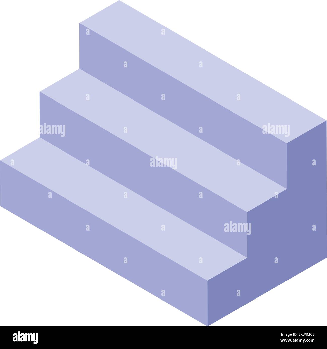 Three step staircase Stock Vector Images - Alamy