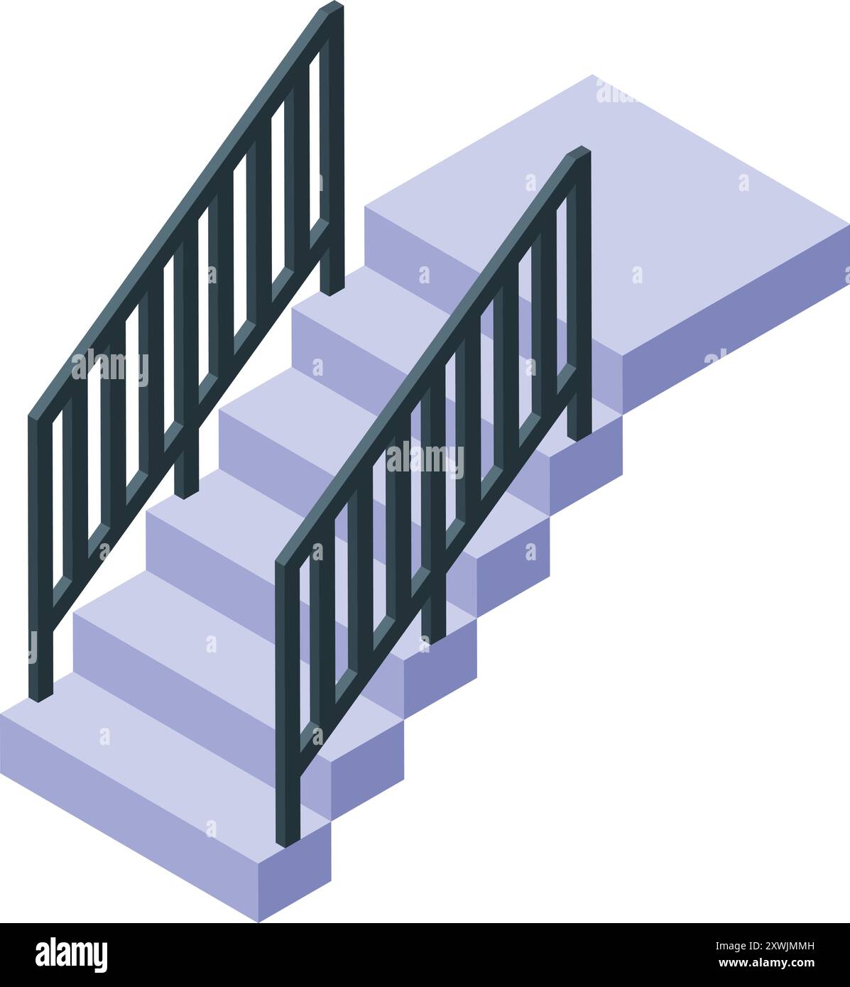 Railing going up Cut Out Stock Images & Pictures - Alamy