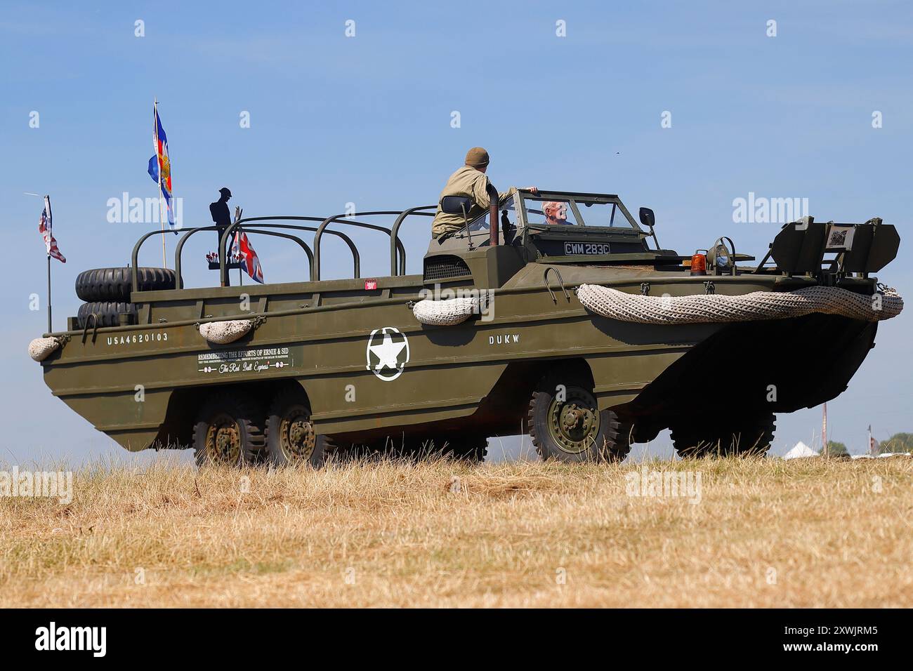DUKW amphibious vehicle on display at The Yorkshire Wartime Experience ...