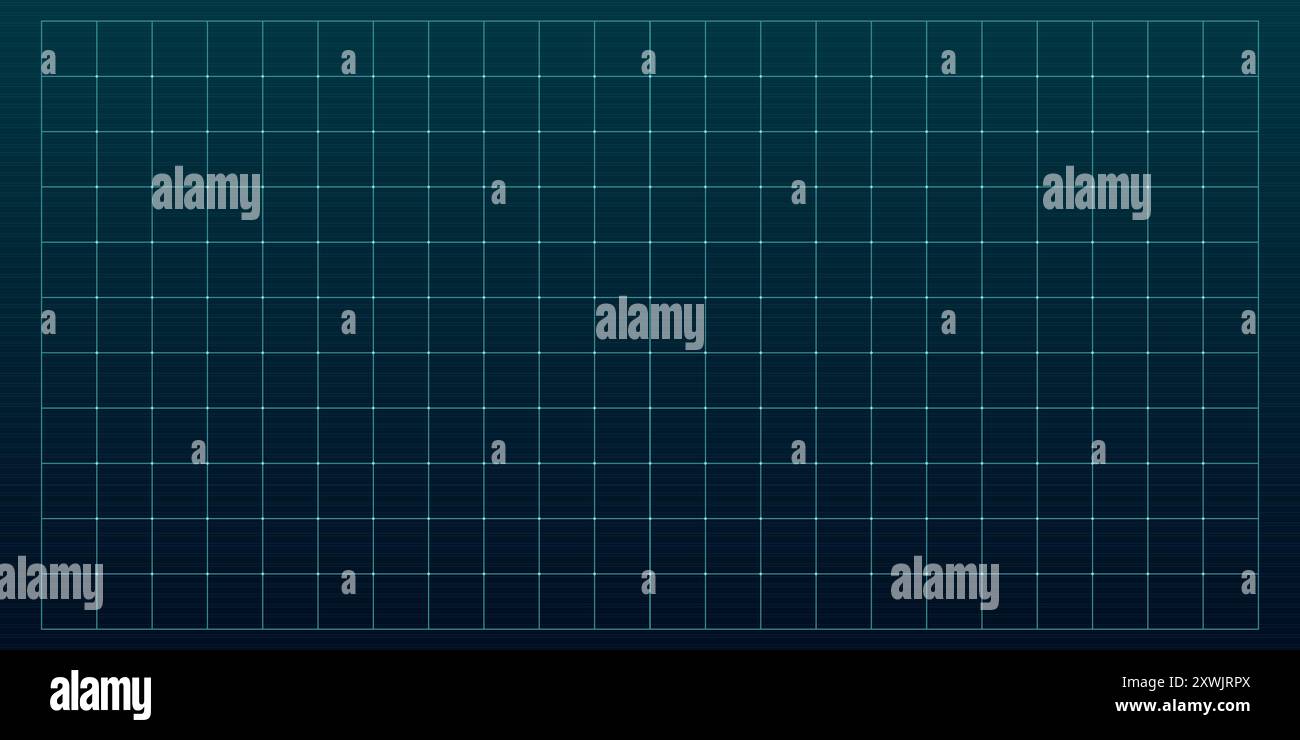 Hud grid game panel. Graph with dots, lines. Digital screen interface ...