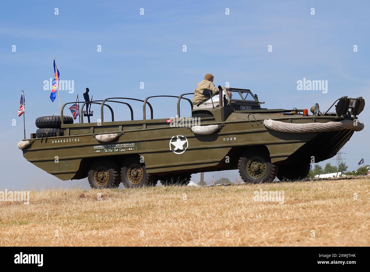DUKW amphibious vehicle on display at The Yorkshire Wartime Experience ...