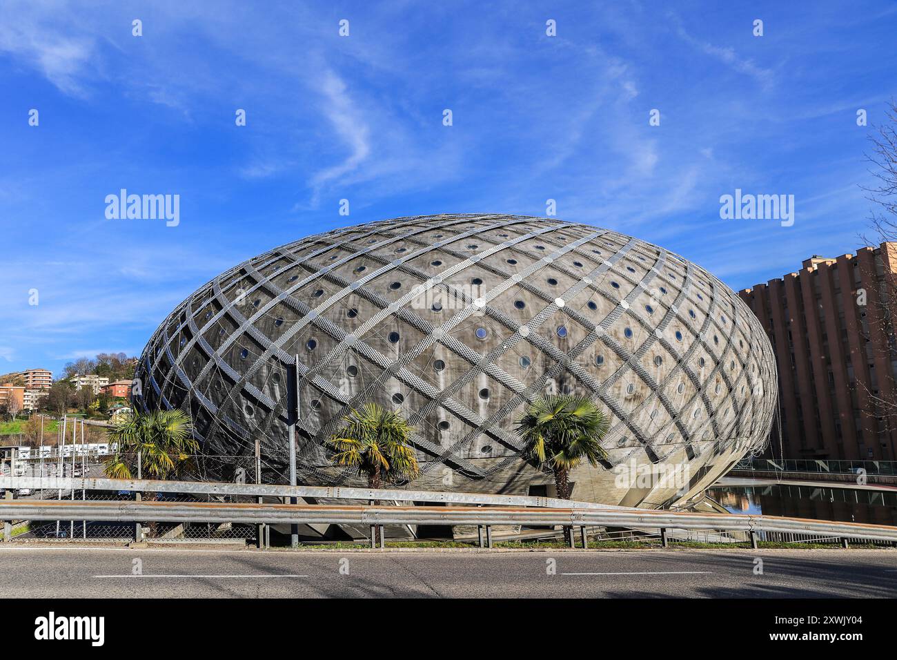 Chiasso, Switzerland - March 15. 2023: The deserted Centro Ovale ...