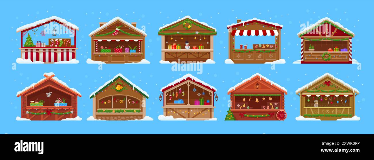 Stall stalls booth booths Stock Vector Images - Alamy