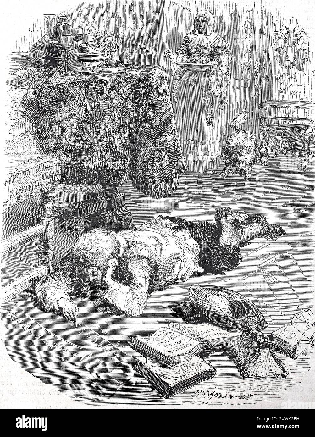 Holzschnitt letters hi-res stock photography and images - Alamy