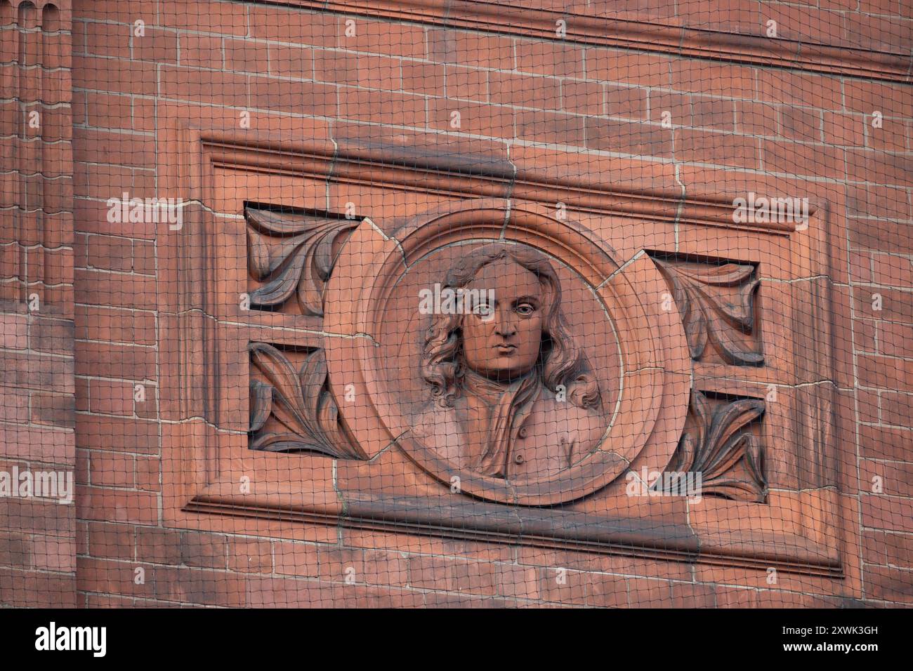 Sir Isaac Newton relief, Museum and Art Gallery building, Wednesbury ...