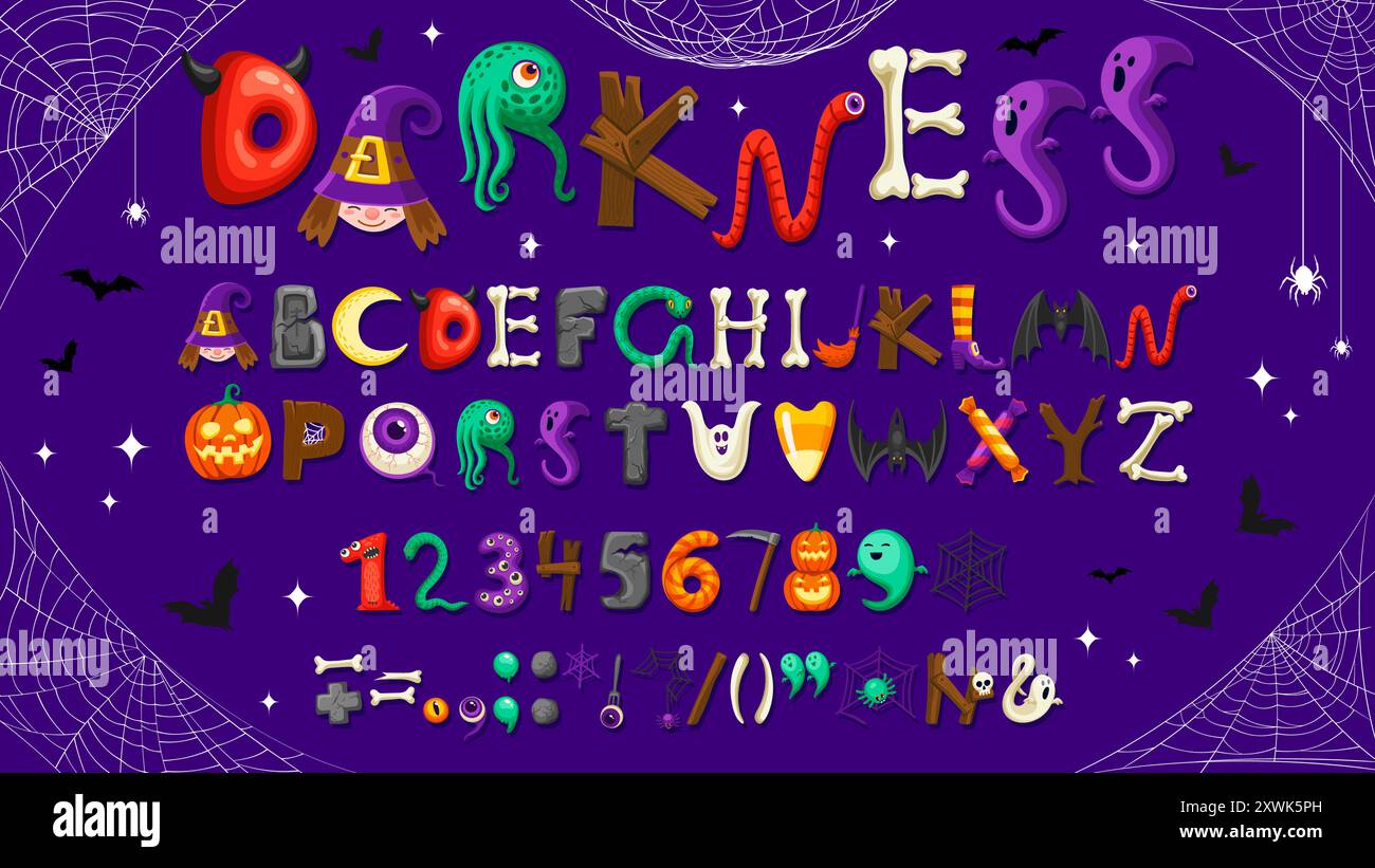 Boo alphabet Stock Vector Images - Alamy