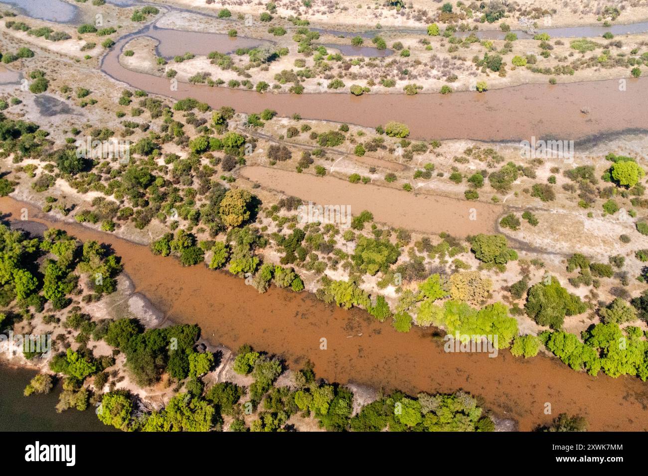 Zambezi river sunset aerial hi-res stock photography and images - Alamy