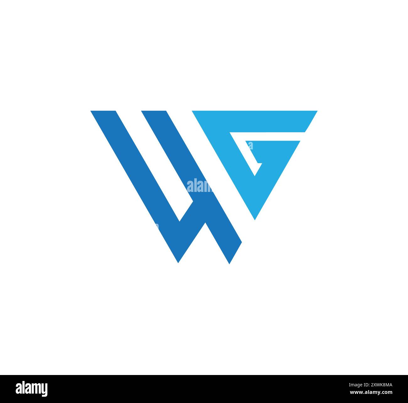 wg logo design vector template, initial wg letter logo design, initial gw letter logo design ...