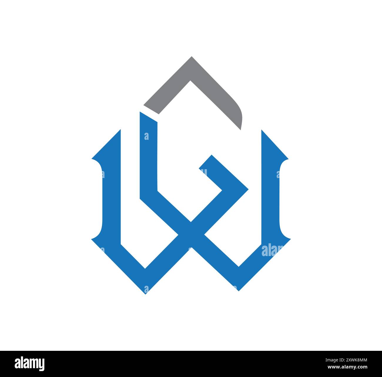 wg logo design vector template, initial wg letter logo design, initial ...