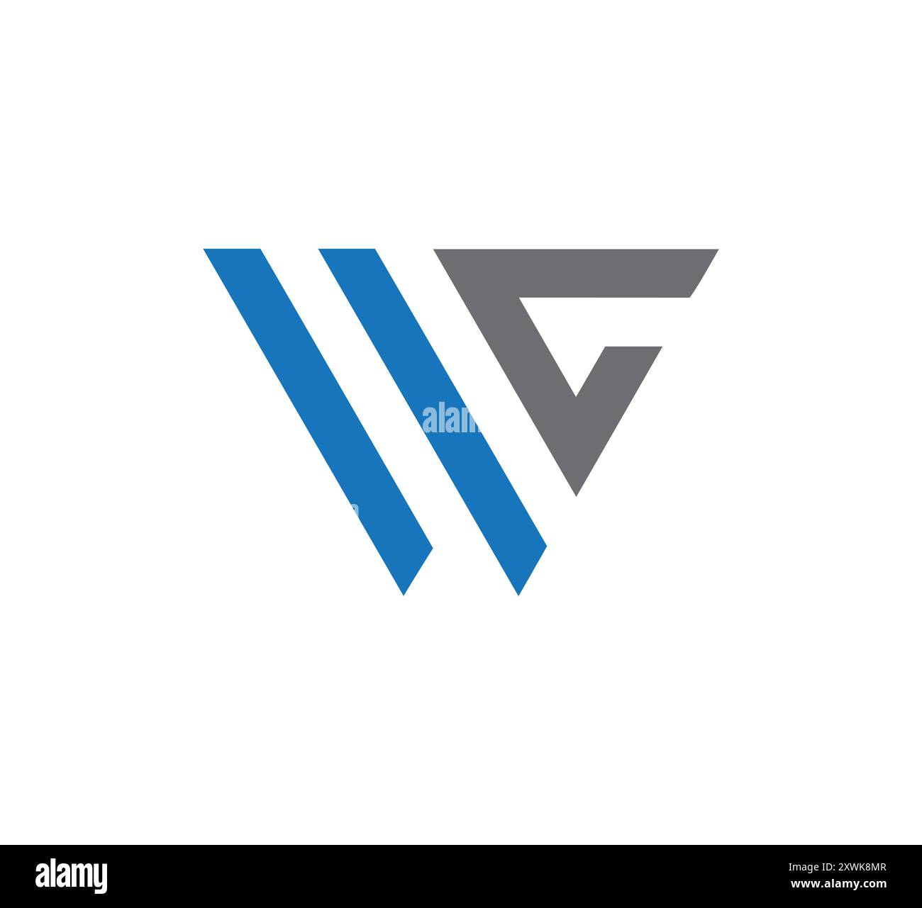 wg logo design vector template, initial wg letter logo design, initial ...