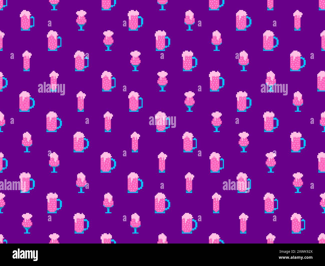 8 bit beer Stock Vector Images - Alamy