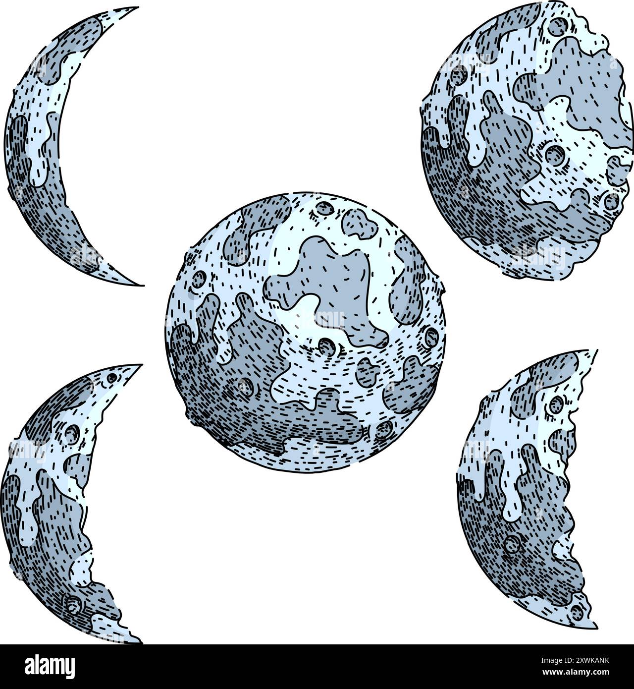 Perigee moon Stock Vector Images - Alamy