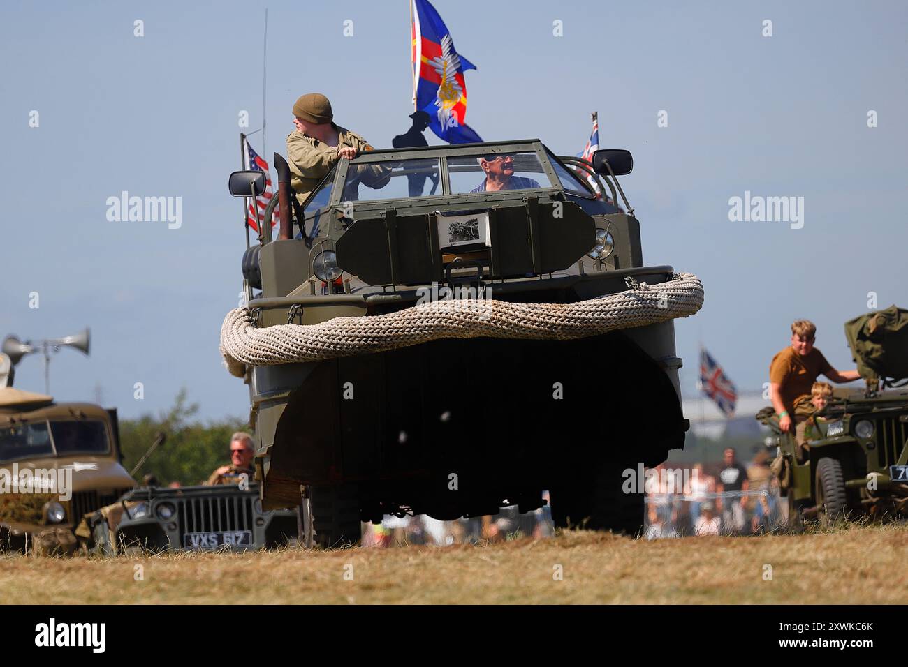 DUKW amphibious vehicle on display at The Yorkshire Wartime Experience ...