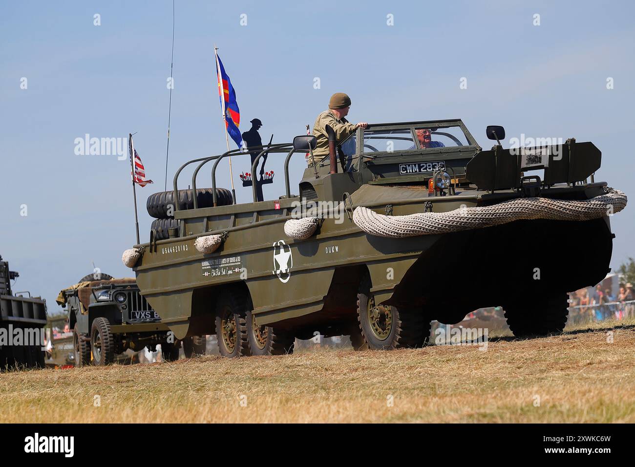 DUKW amphibious vehicle on display at The Yorkshire Wartime Experience ...