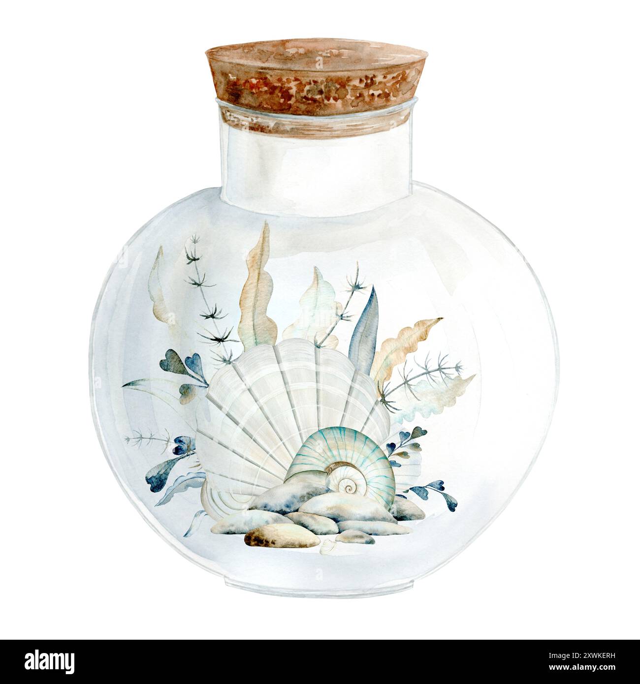 Glass pebbles on beach Cut Out Stock Images & Pictures - Alamy