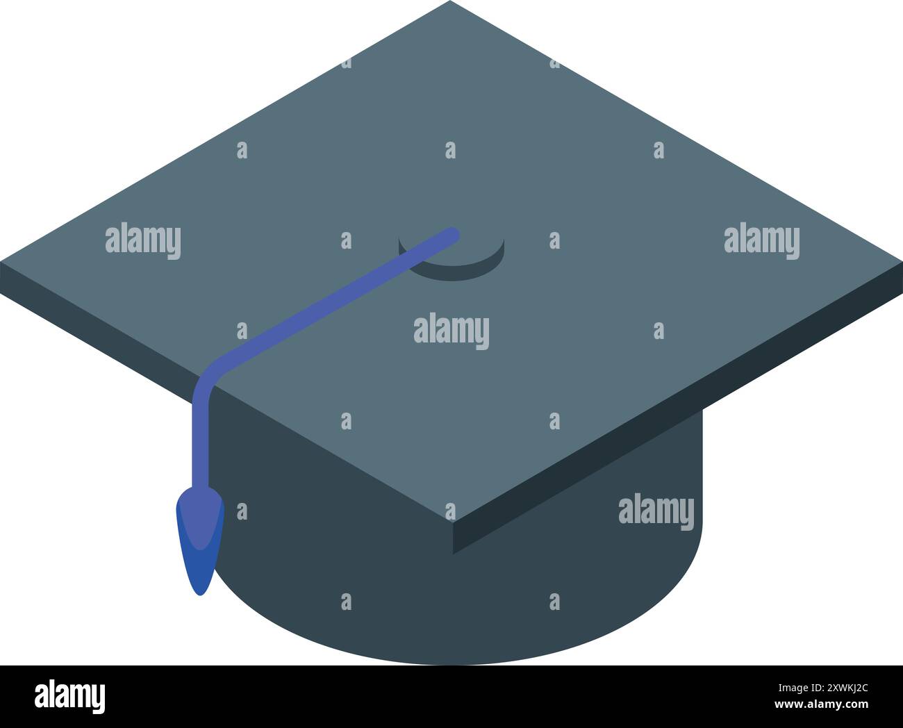 Graduation hat, an iconic symbol of academic accomplishment, signifying ...