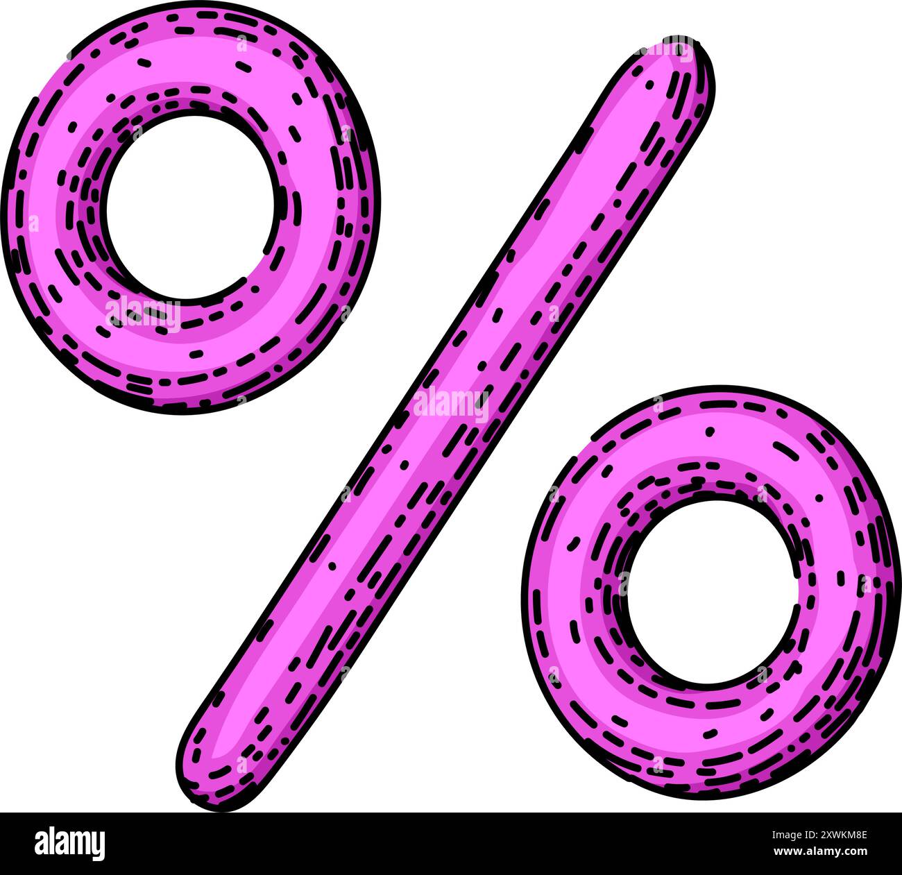 math percentage sign sketch hand drawn vector Stock Vector Image & Art ...