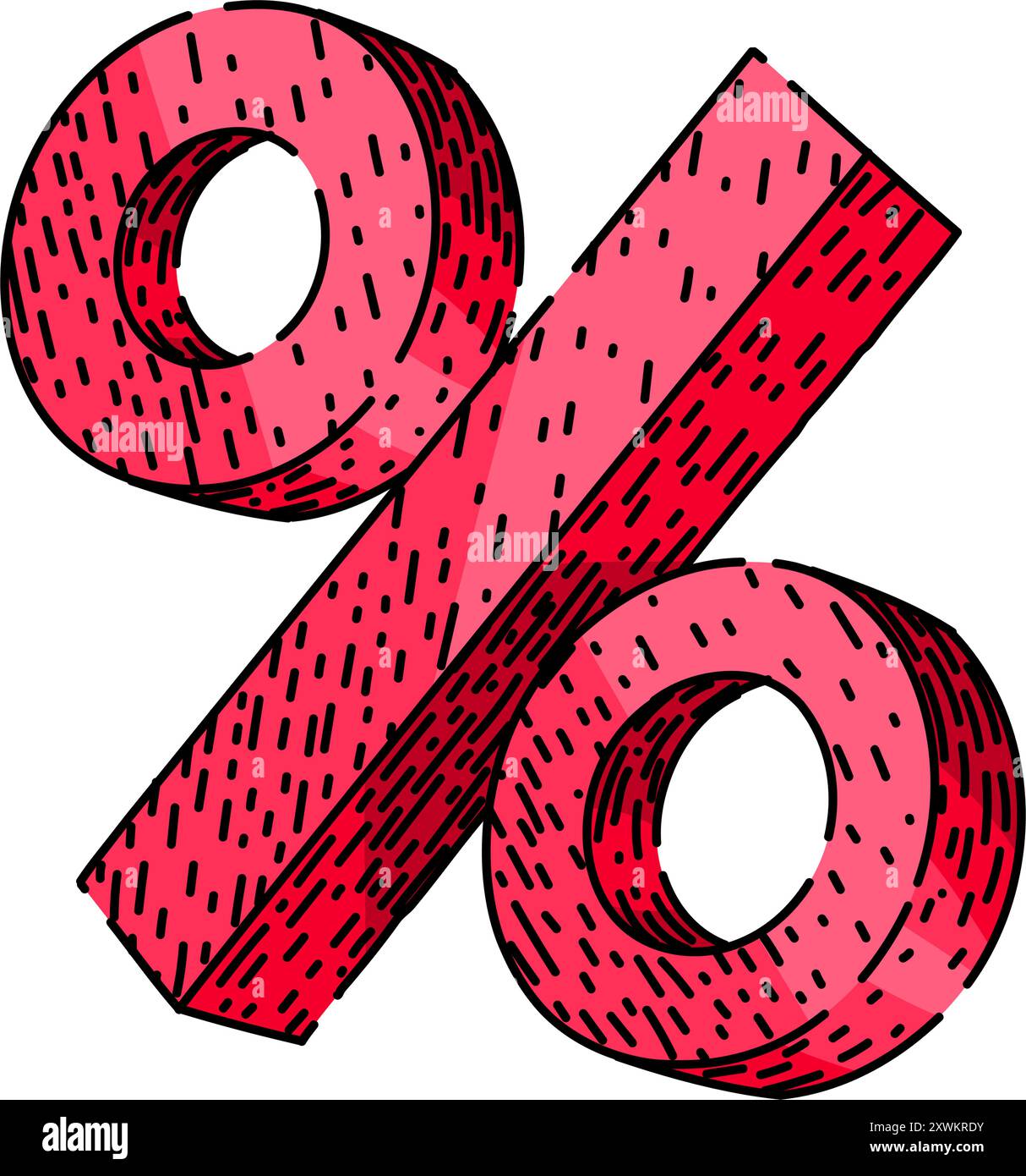 symbol percentage sign sketch hand drawn vector Stock Vector Image & Art - Alamy