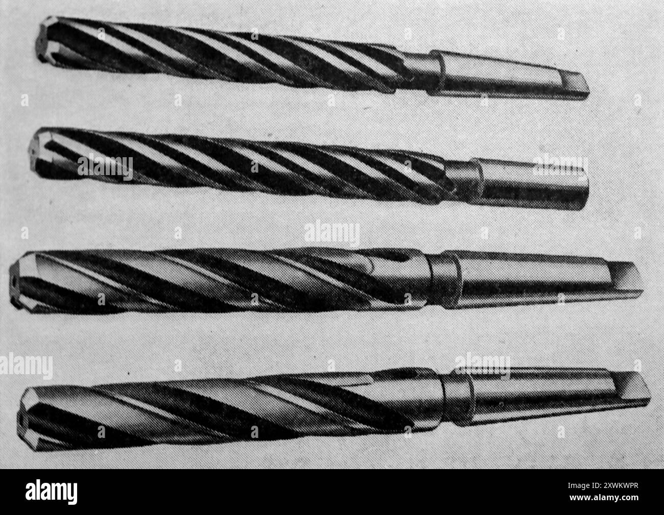 Examples of multiple fluted drills for reamering operations in machines ...