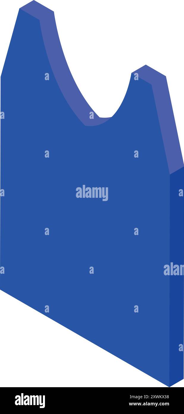 Minimalist illustration of blue shield standing on the ground Stock ...
