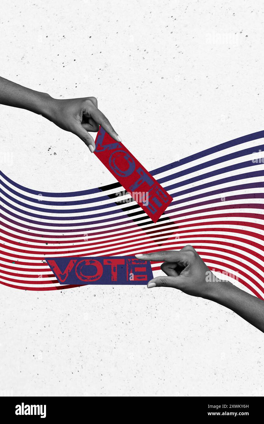 Composite trend artwork 3D sketch image photo collage of call election ...