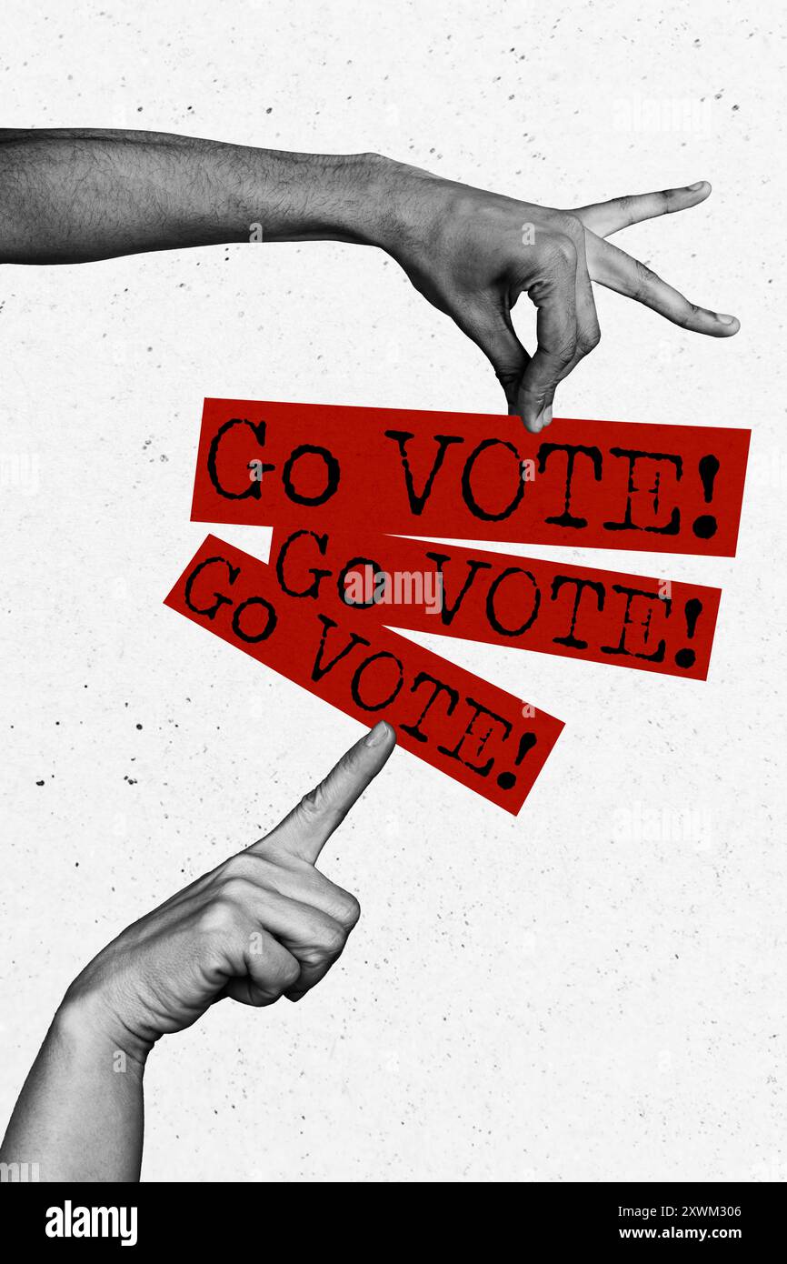 Composite trend artwork sketch image photo collage of call election ...