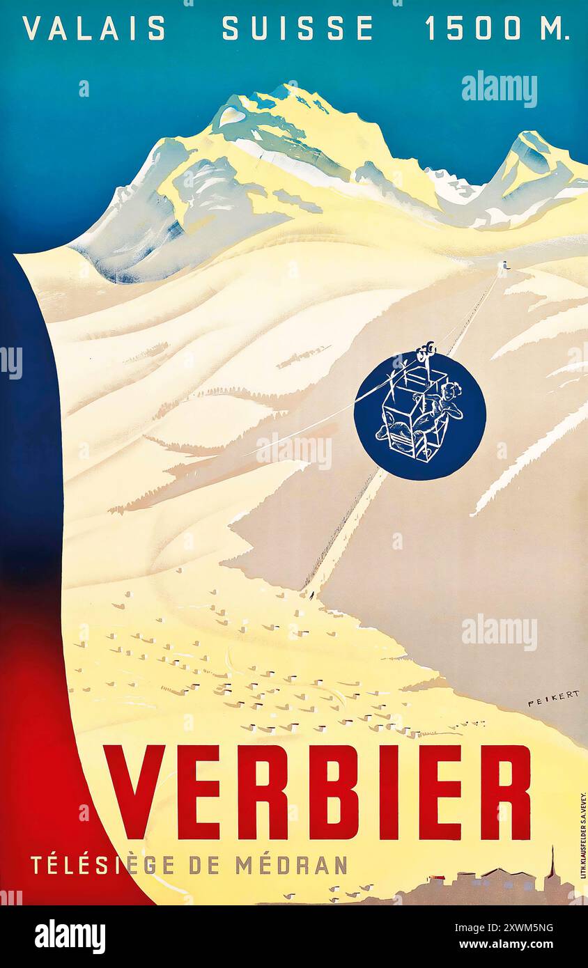 Vintage swiss posters hi-res stock photography and images - Alamy