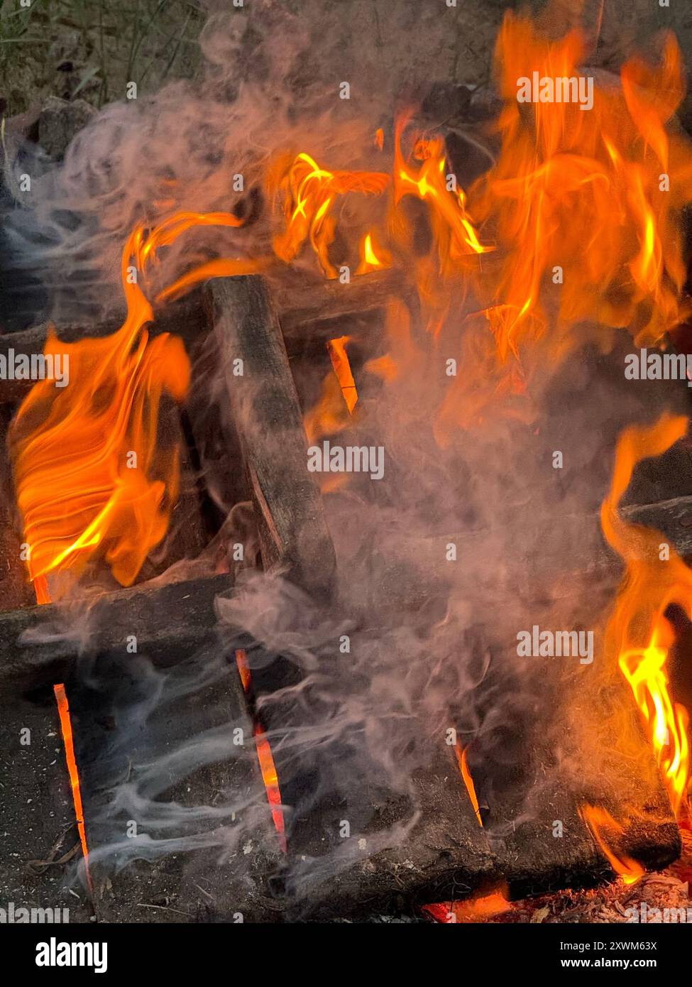 Fire flames flickering slow motion hi-res stock photography and images ...